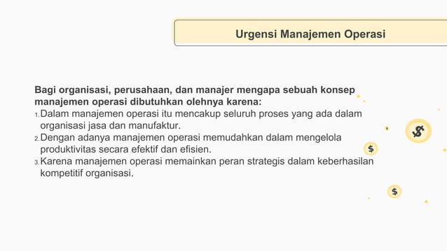 Manajemen Operasional | PPTX
