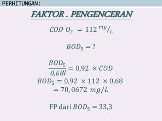 Anilisis Kadar DO dan BOD Pada Perairan | PPTX