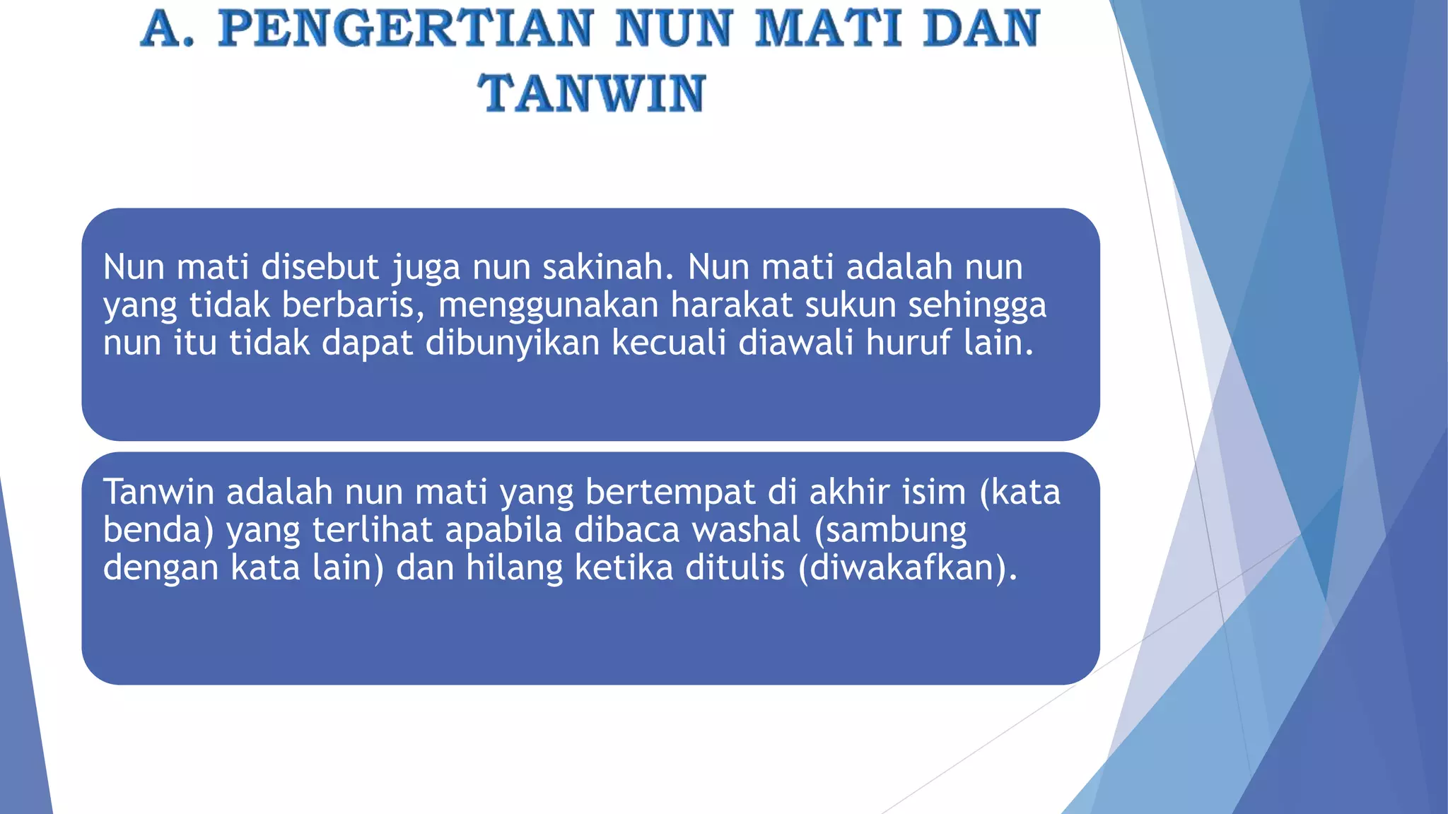 Hukum nun sukun atau tanwin | PPTX