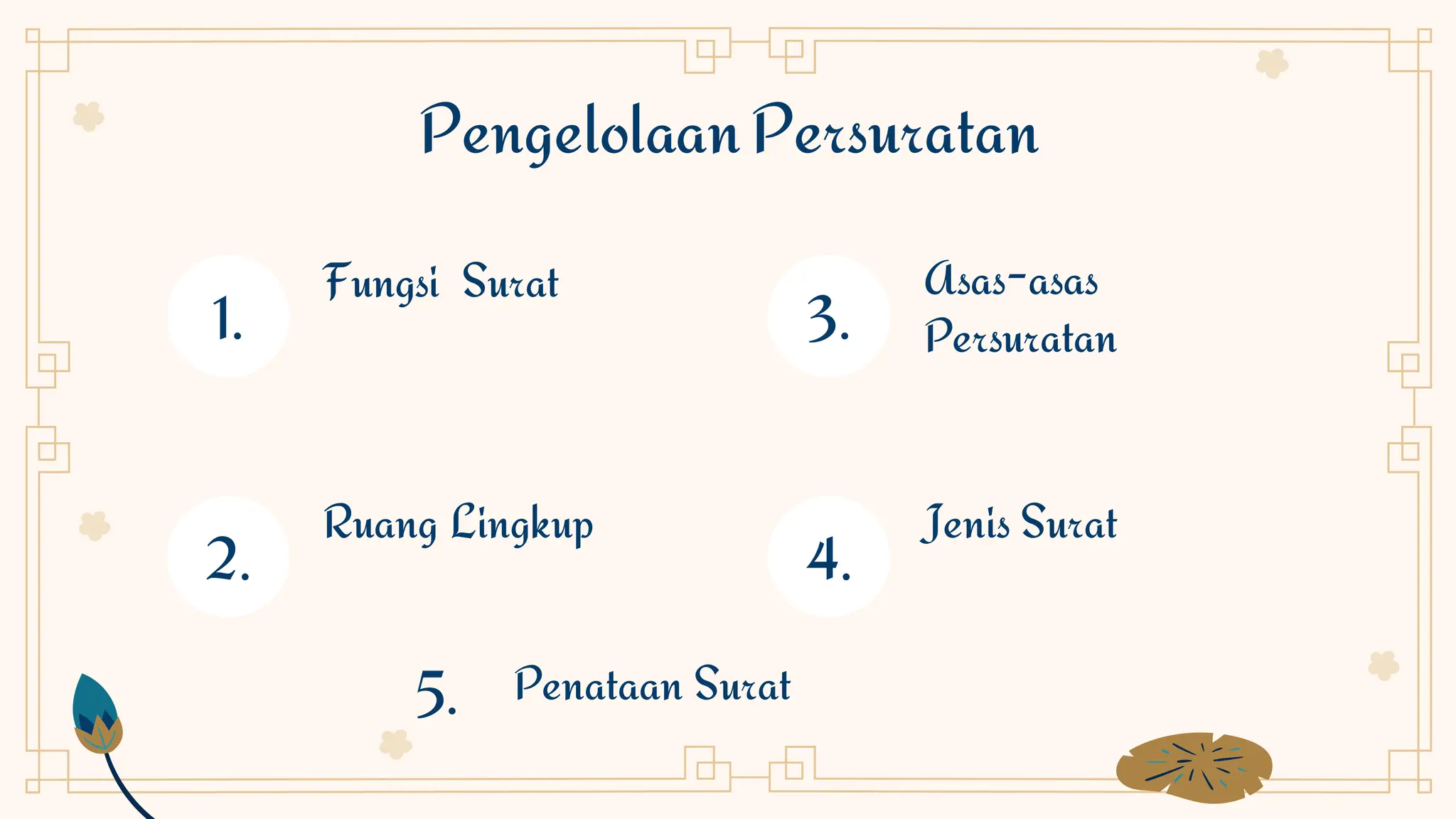 Ppt kel.8 administrasi pengelolaan administrasi persuratan dan ...
