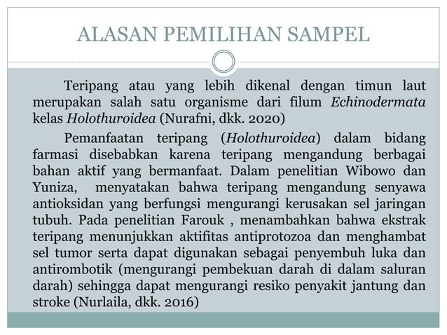 review materi Fitokimia teripang pasir.pptx