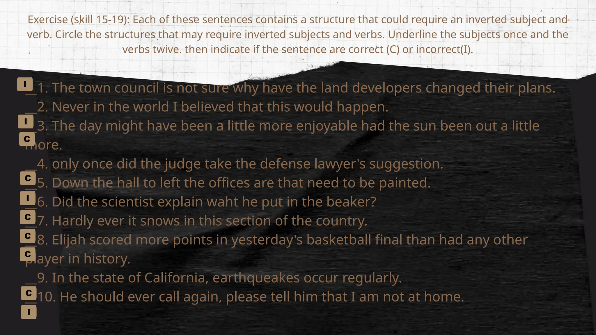 KEL.4_SENTENCE WITH INVERTED SUBJECT AND VERB.pptx