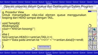 Queue (Antrian) - Struktur Data - Teknologi Informasi | PPT