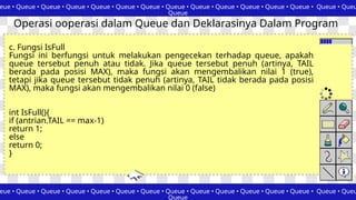 Queue (Antrian) - Struktur Data - Teknologi Informasi | PPT