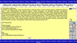 Queue (Antrian) - Struktur Data - Teknologi Informasi | PPT