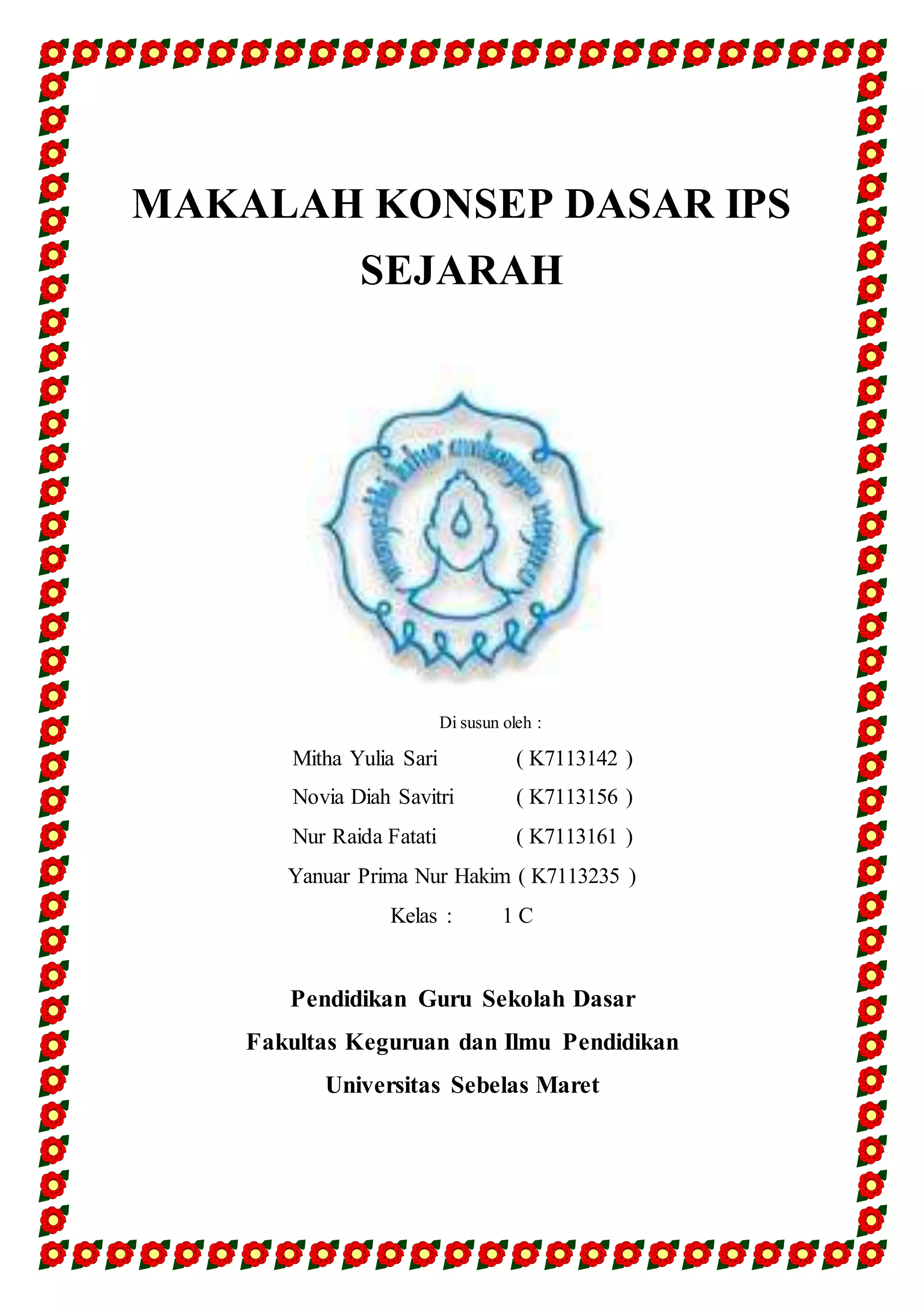 Kel 4 makalah konsep dasar ips sejarah (baru) | DOCX