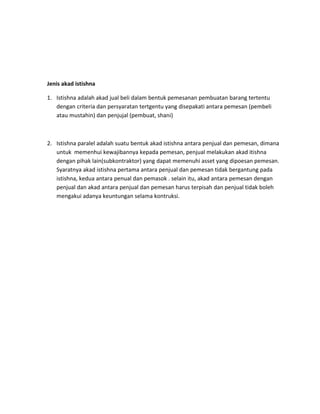 Kel.5 istishna’ | DOC