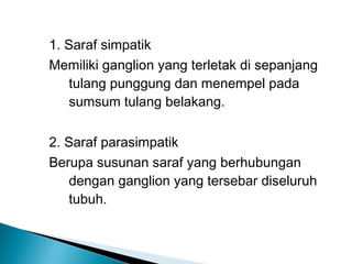 SISTEM SARAF | PPT