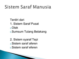 SISTEM SARAF | PPT
