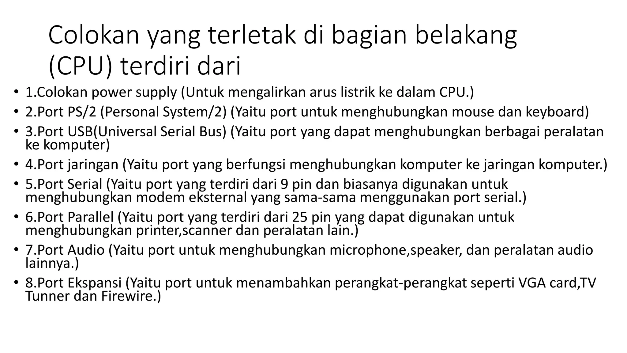 komponen penyusun komputer | PPTX