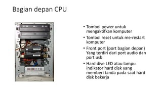 komponen penyusun komputer | PPTX