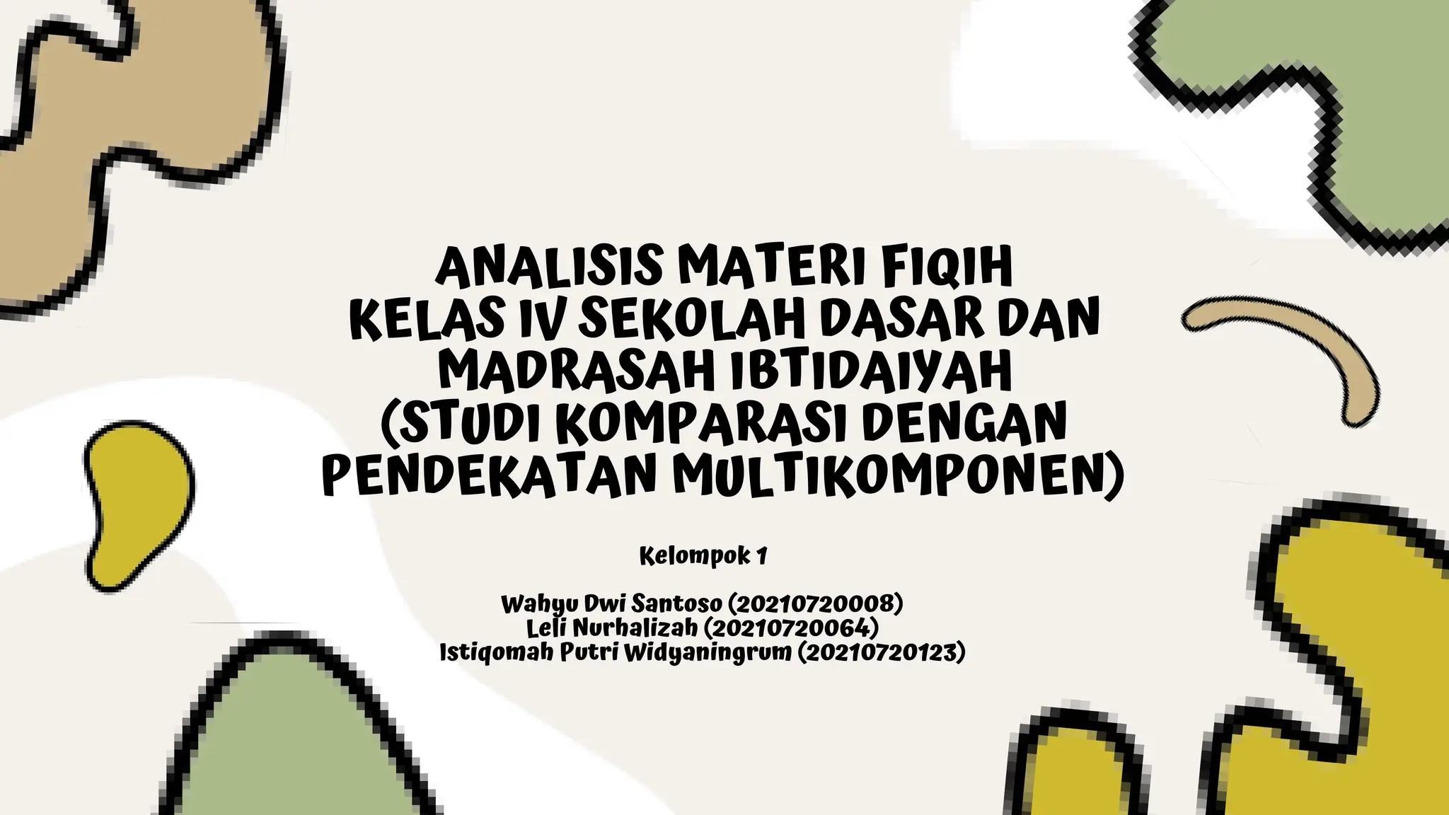 ANALISIS MATERI FIQIH KELAS IV SEKOLAH DASAR DAN MADRASAH IBTIDAIYAH (STUDI KOMPARASI DENGAN ...