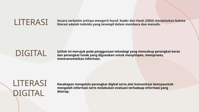 Konsep Dasar Literasi Digital Pendidikan | PPTX