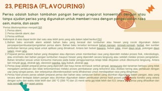 contoh bahan tambahan pangaan yang aman. | PDF