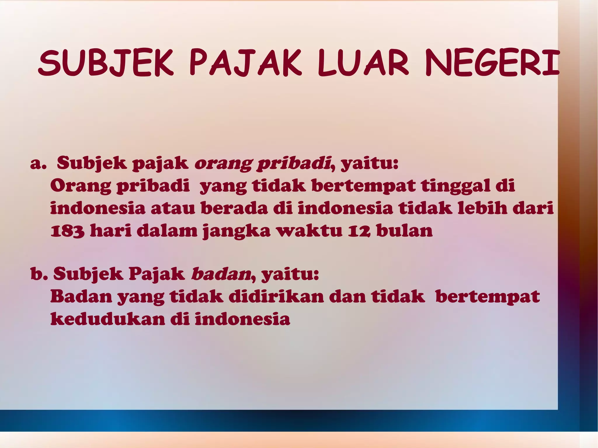 Kel 1. subjek & objek pajak | PPT
