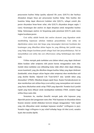 Kel 10. farmakoekonomi makalah-kualitas hidup | PDF