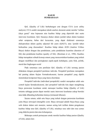 Kel 10. farmakoekonomi makalah-kualitas hidup | PDF