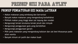 KONSEP DAN PRINSIP GIZI PADA ATLEtpptx | PPTX