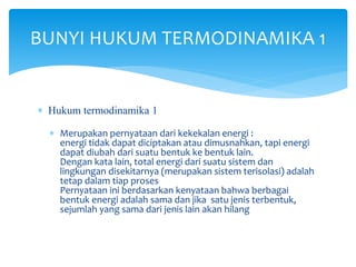 KIMIA FISIKA TERMODINAMIKA | PPTX