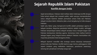 Republik Islam Pakistan dan sejarahnyaaa | PPTX