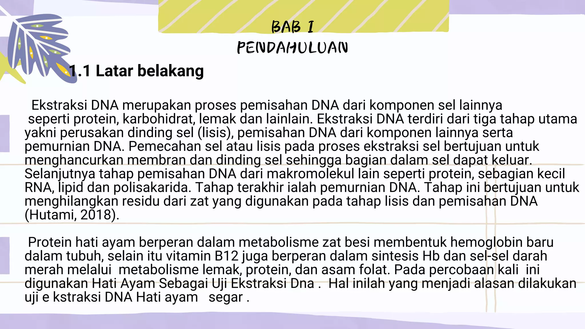EKSTRAKSI DNA HATI AYAM | PDF