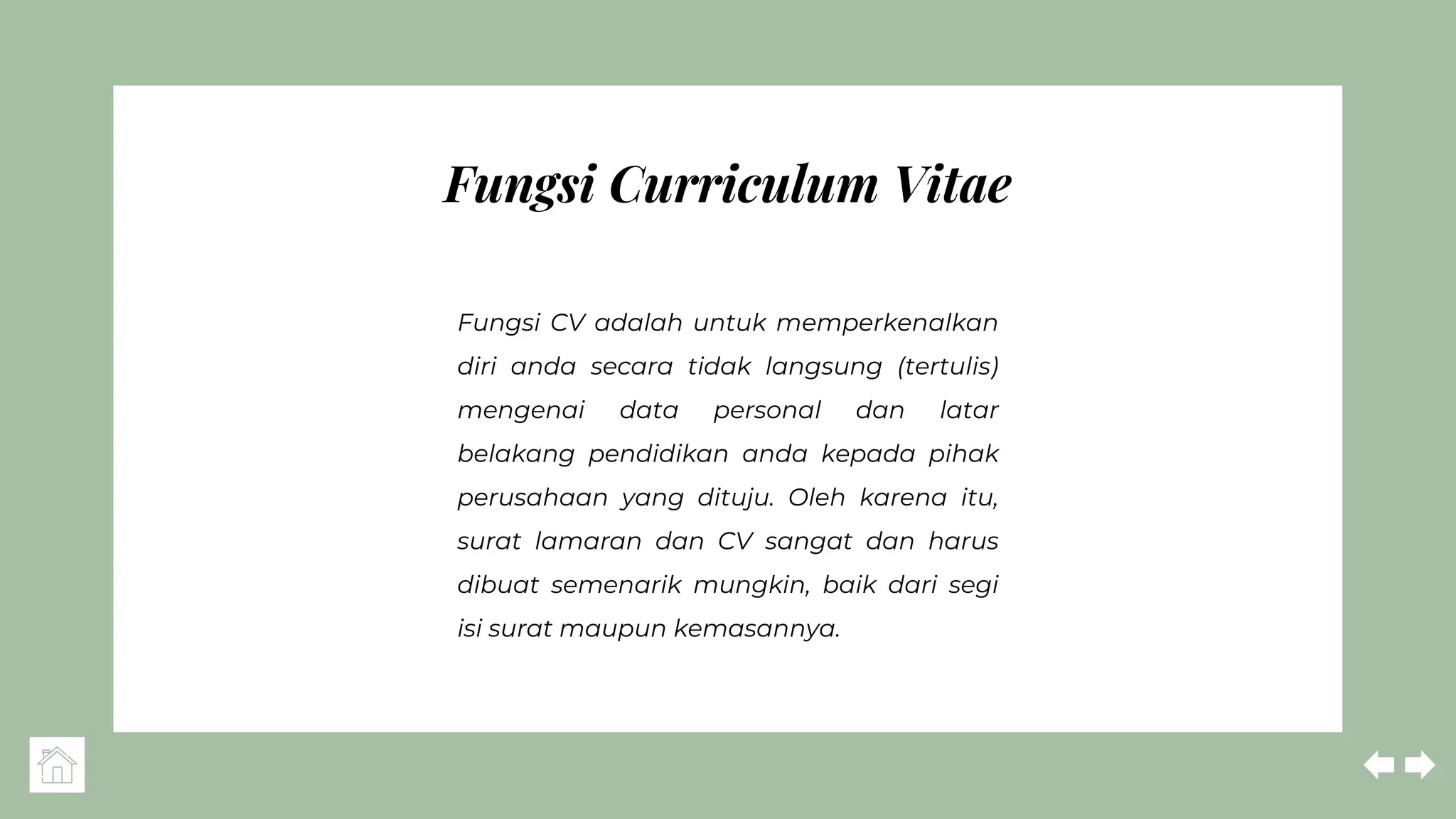 power point curriculum vitae pengertian contoh | PPTX