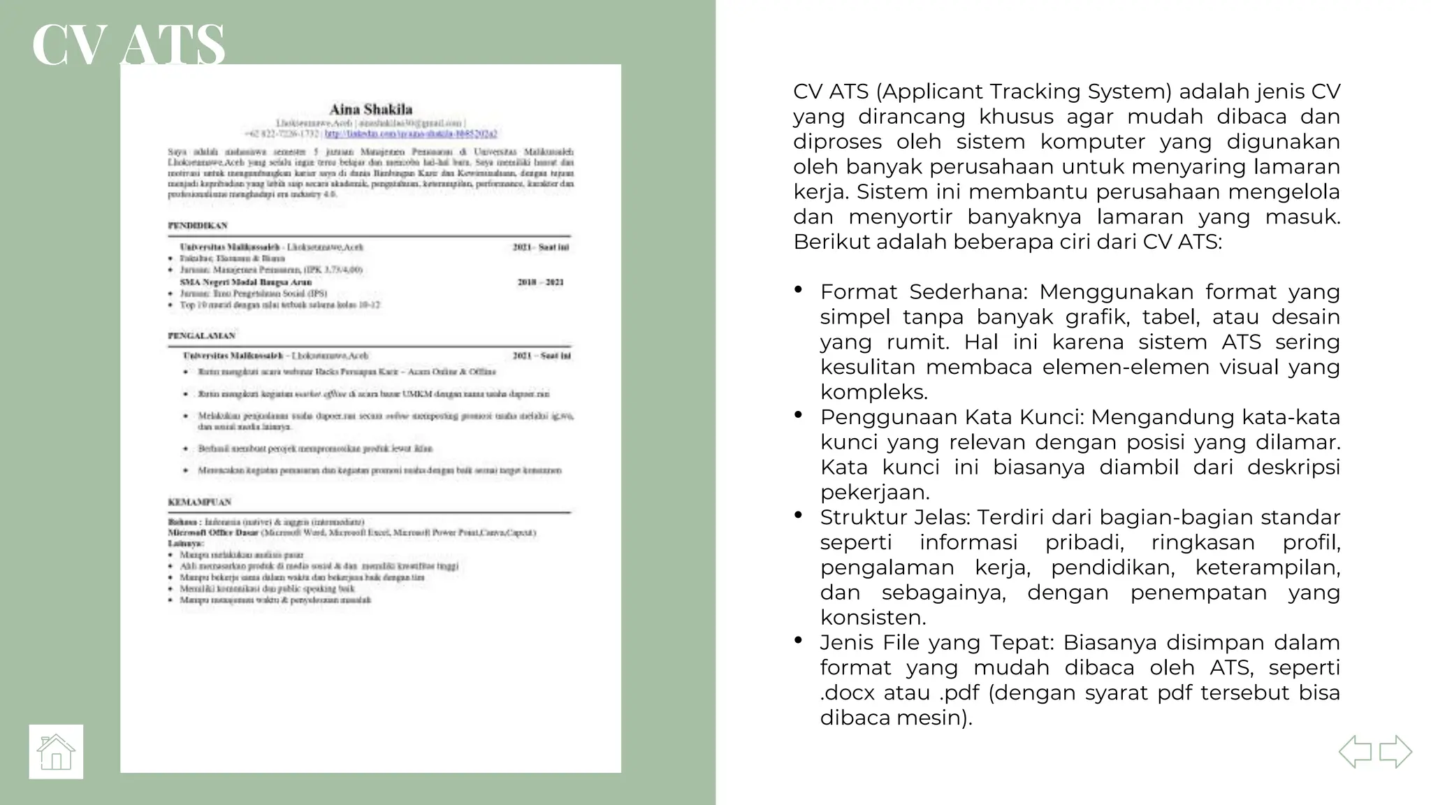 power point curriculum vitae pengertian contoh | PPTX