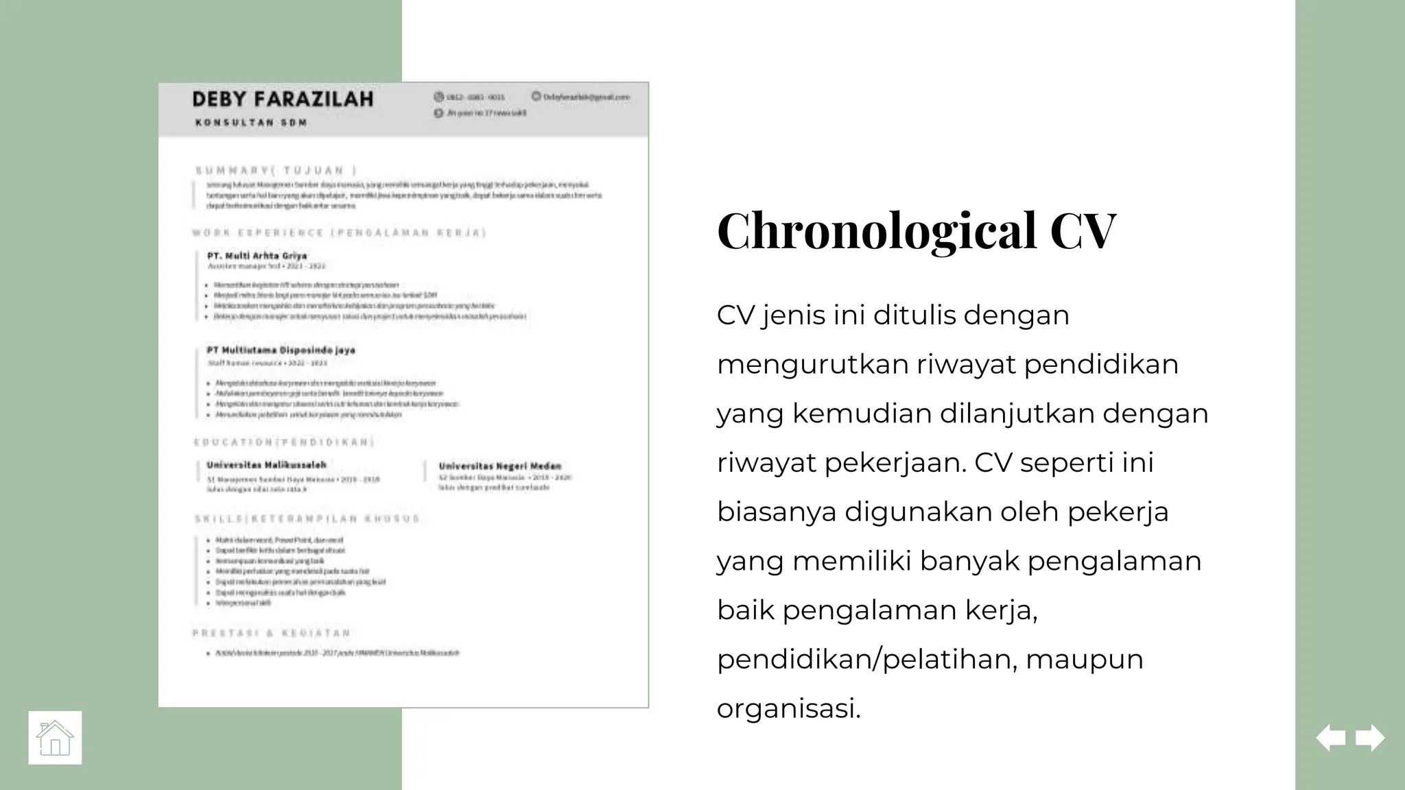 power point curriculum vitae pengertian contoh | PPTX