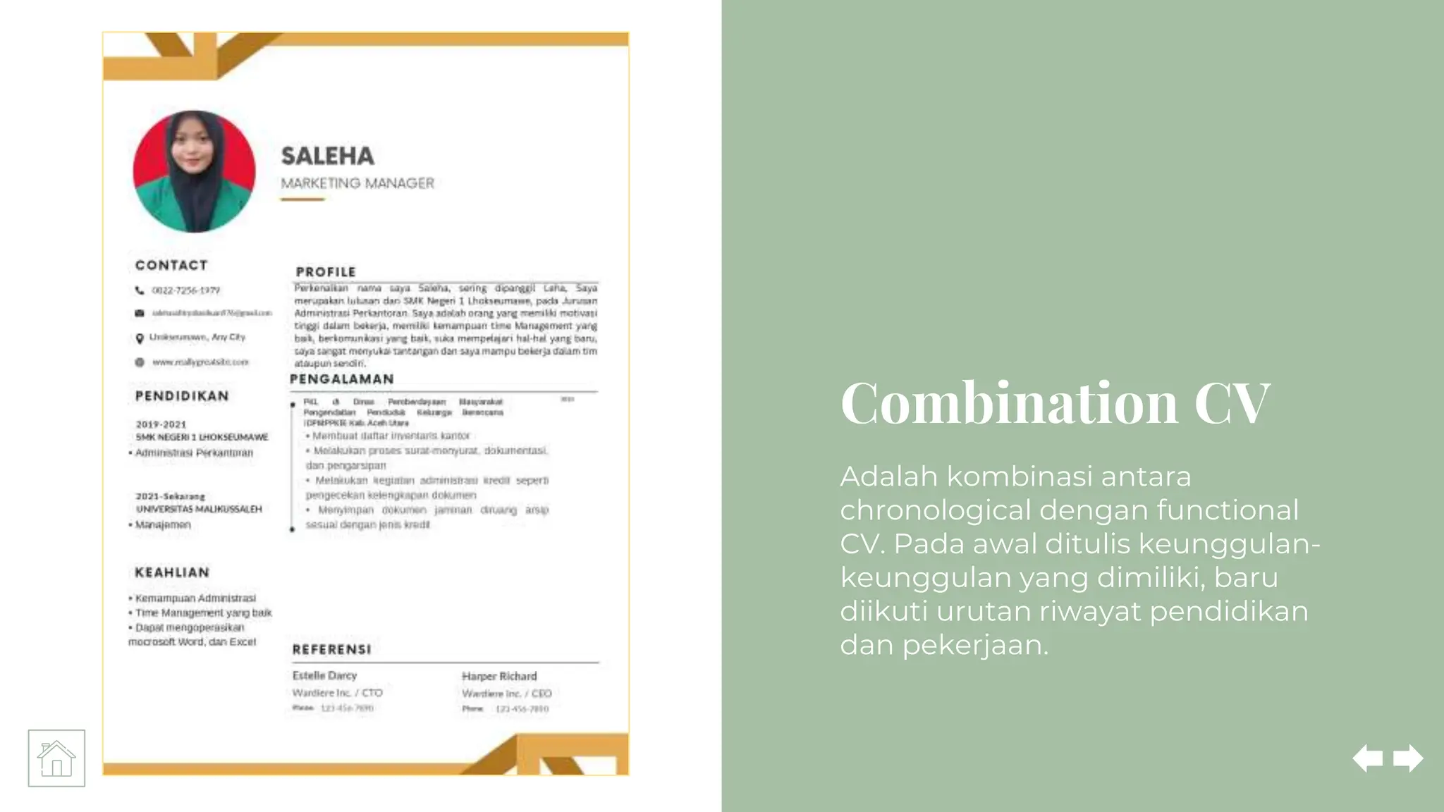 power point curriculum vitae pengertian contoh | PPTX