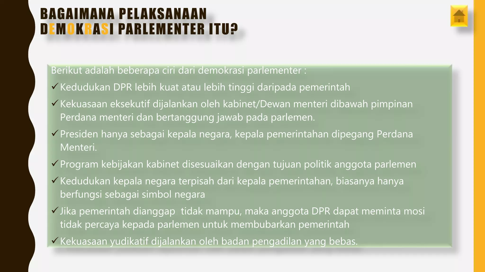 Apa itu Demokrasi parlementer | PPTX