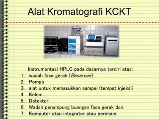 KEL 1 KCKT KAI.pptx. kromatografi cair kinerja tinggi | PPTX