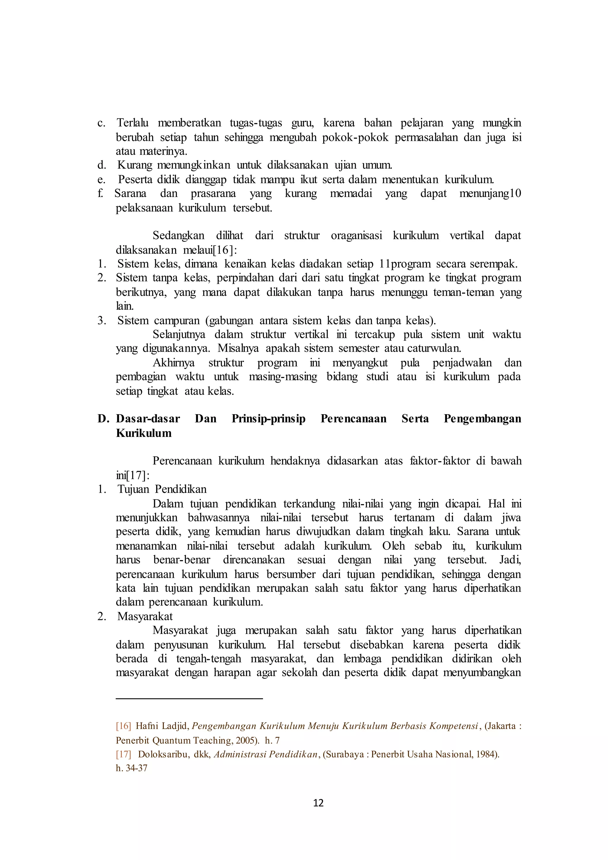 Kel 2 adm. kurikulum pbi 4 c | PDF