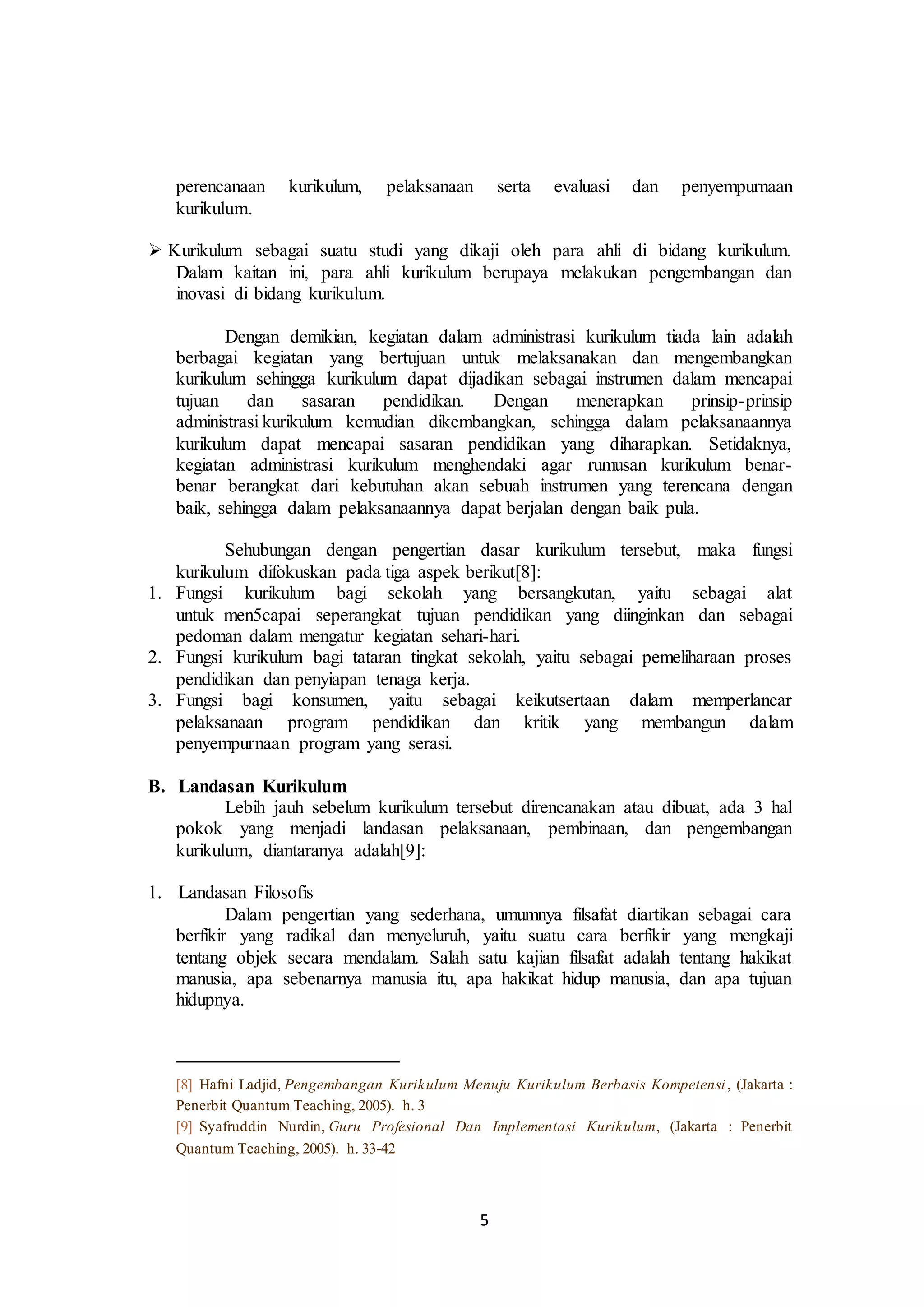 Kel 2 adm. kurikulum pbi 4 c | PDF
