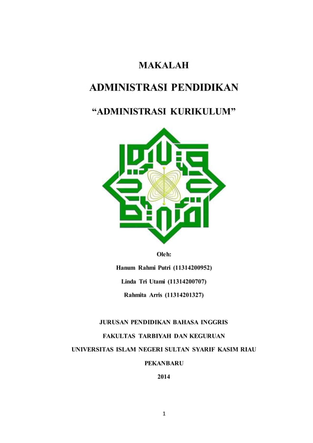 Kel 2 adm. kurikulum pbi 4 c | PDF