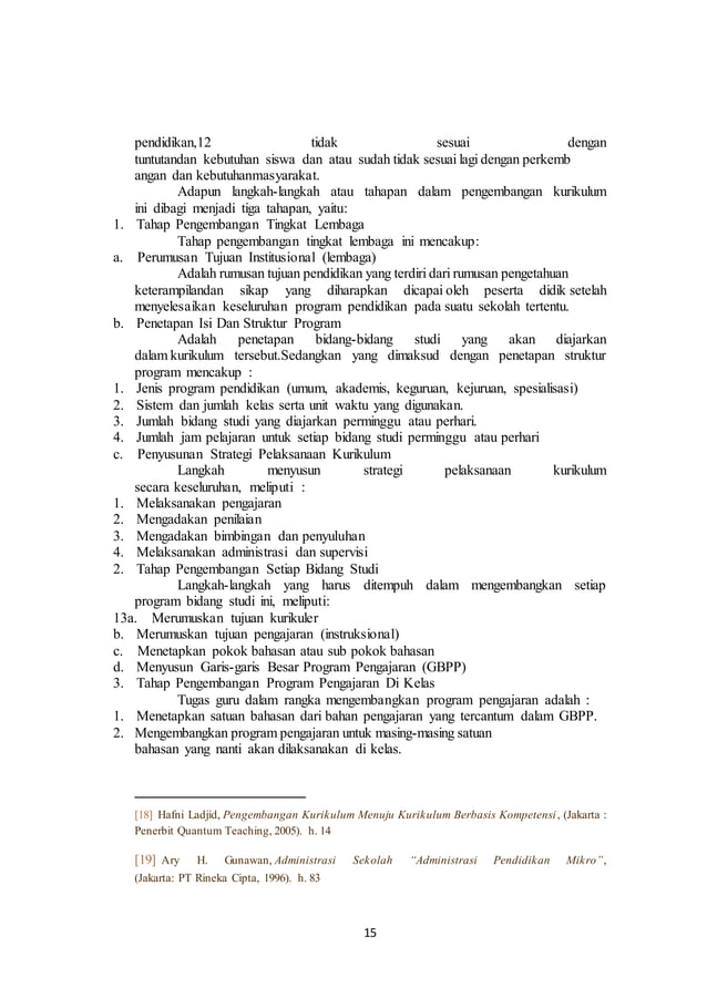 Kel 2 adm. kurikulum pbi 4 c | PDF