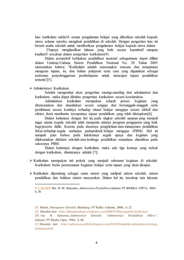 Kel 2 adm. kurikulum pbi 4 c | PDF