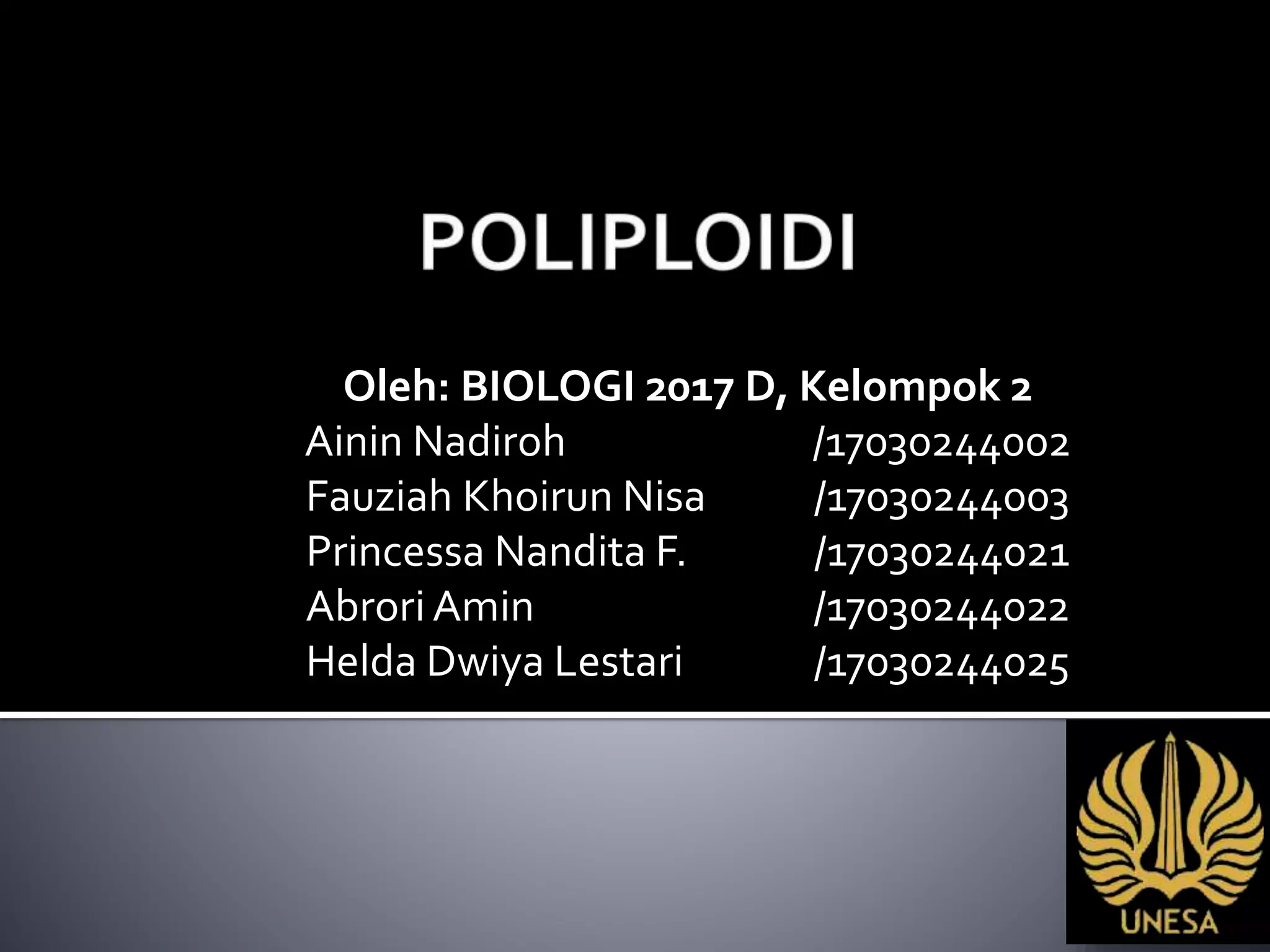 PPT Genetika: Poliploid | PPTX