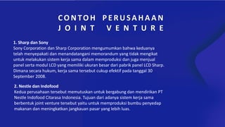 CONTOH MAKALAH JOINT VENTURE DAN ENTERPRISE DALAM HUKUM INVESTASI | PPTX