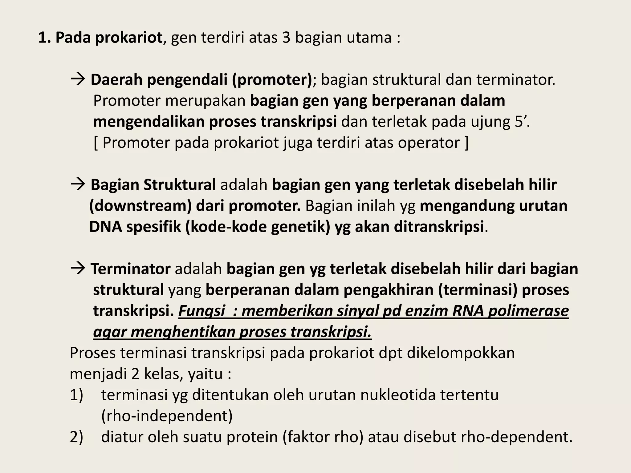 Kel 3 perbedaan transkripsi dan translasi pada prokariot dan eukariot ...