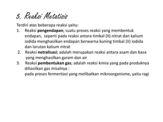 Kel 3 reaksi kimia | PPTX