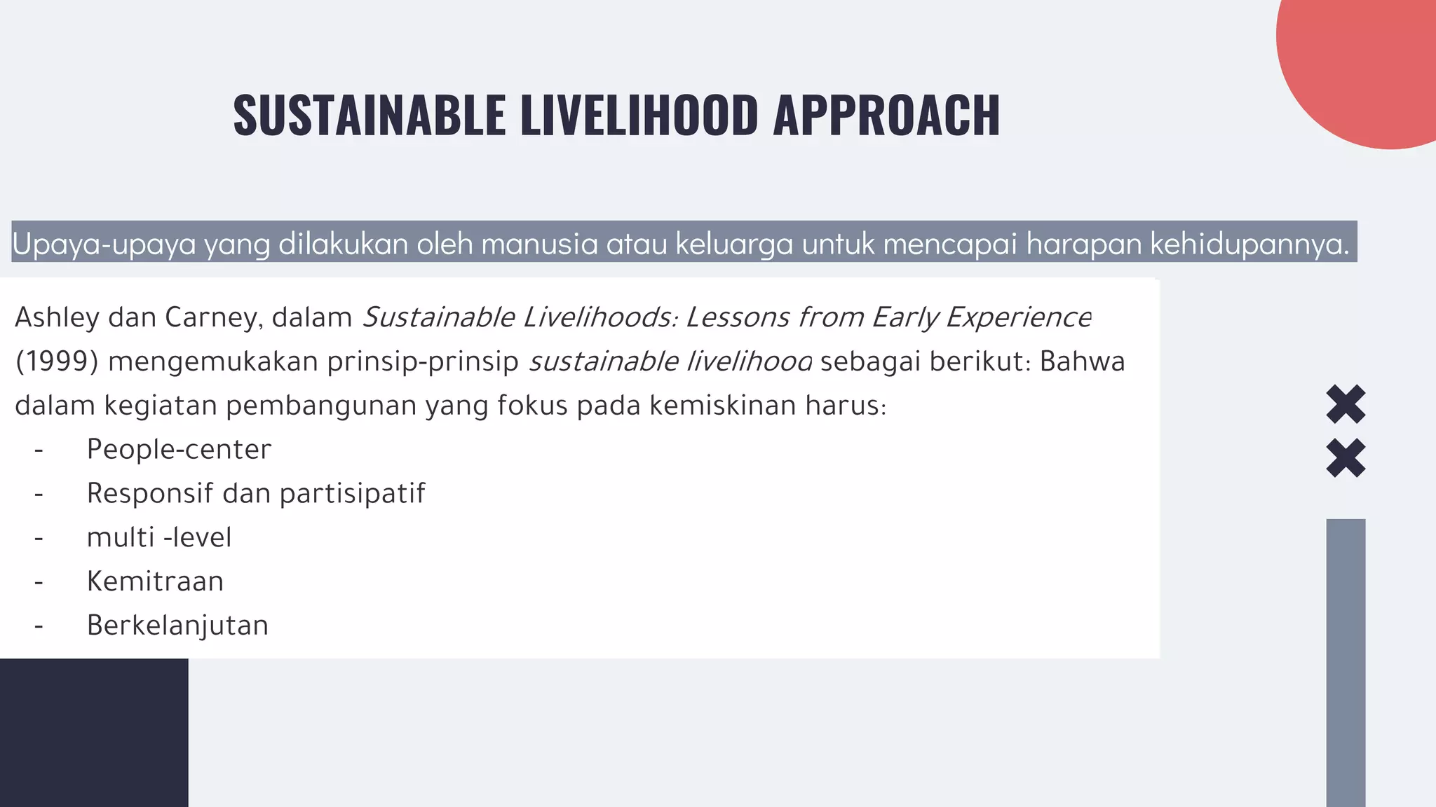 Kelompok 3-Sejarah sustainable livelihood approach | PPTX
