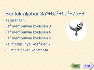 Aljabar dalam Matematika | PPTX