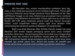 KEL 4 AUDIT ATAS PROSES RIGHT ISSUE.pptx