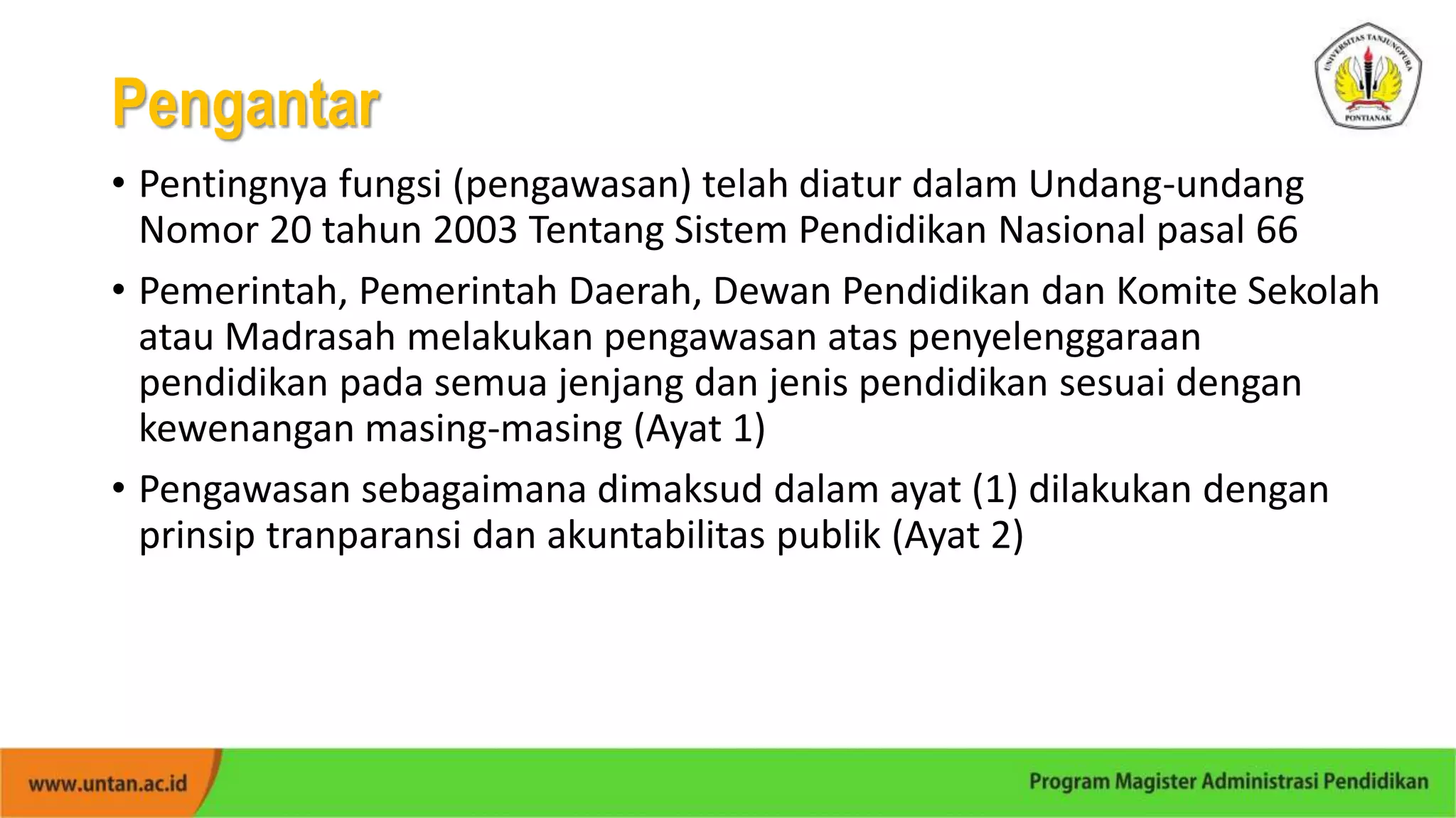 Fungsi Pengawasan dalam Manajemen Mutu Pendidikan | PPT Fungsi Pengawasan dalam Manajemen Mutu Pendidikan | PPT