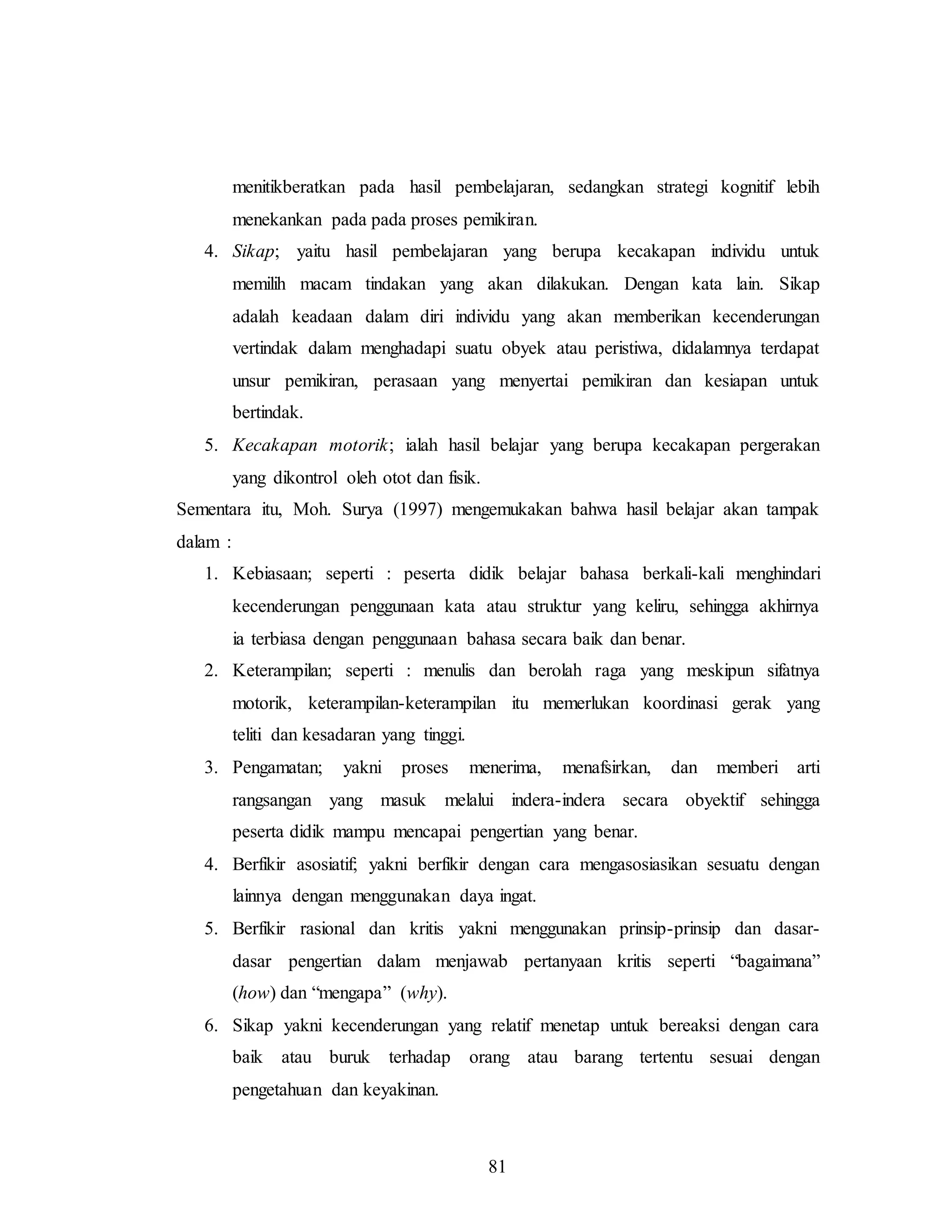 BELAJAR SEBAGAI PERUBAHAN TINGKAH LAKU | DOCX