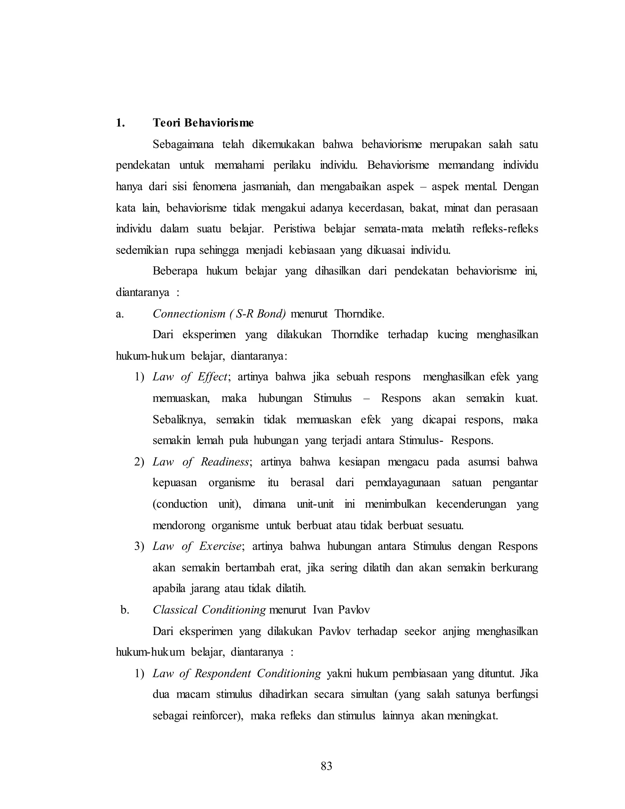 BELAJAR SEBAGAI PERUBAHAN TINGKAH LAKU | DOCX