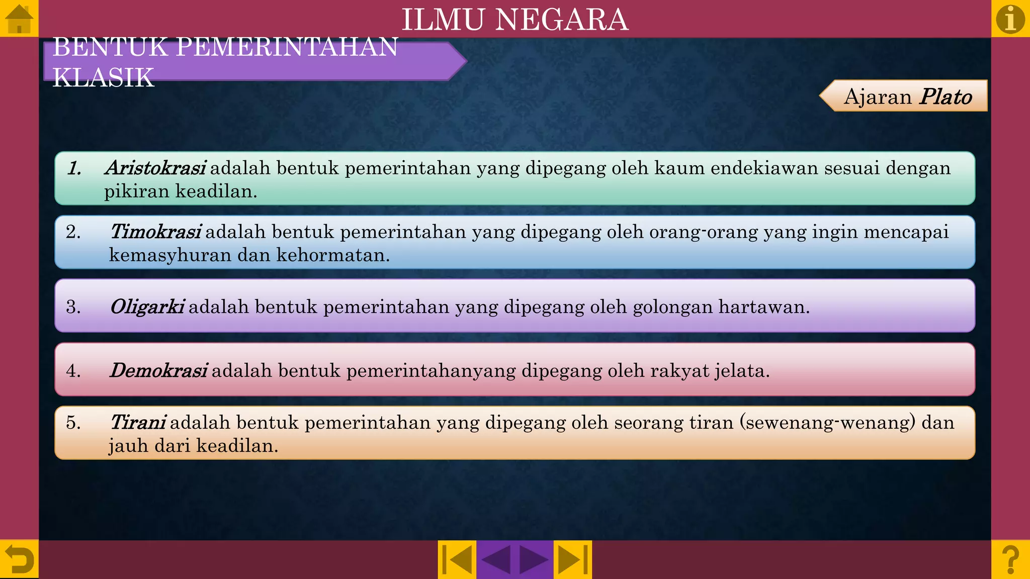 BENTUK NEGARA, KEKUASAAN, DAN KEDAULATAN NEGARA | PPTX