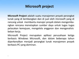 microsoft project | PPTX
