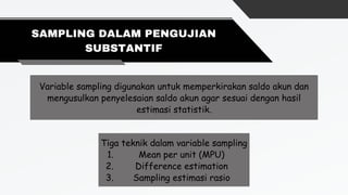 Kel 5_Sampling Audit fakultas ekonomi untidar | PDF