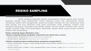 Kel 5_Sampling Audit fakultas ekonomi untidar | PDF